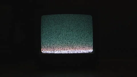 Erie Abstract View of Static on Broken T... | Stock Video | Pond5