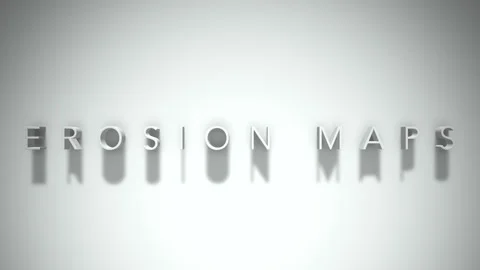 erosion maps 3D title animation with sha... | Stock Video | Pond5