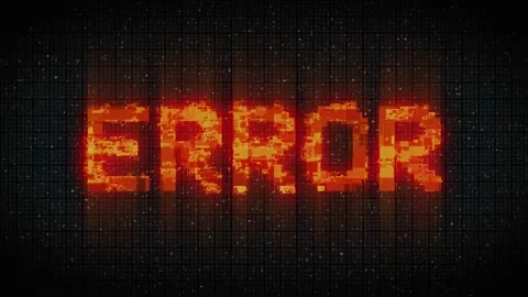 ERROR animation with glitch effect. Glit... | Stock Video | Pond5