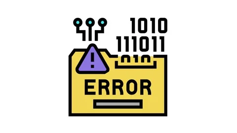 System Error Icon Stock Footage ~ Royalty Free Stock Videos | Pond5