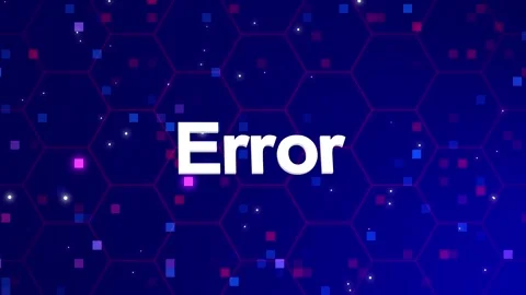 Error text animation with background | Stock Video | Pond5