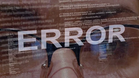 Error text on background of female devel... | Stock Video | Pond5