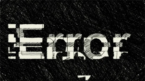 Error text hand draw animation | Stock Video | Pond5