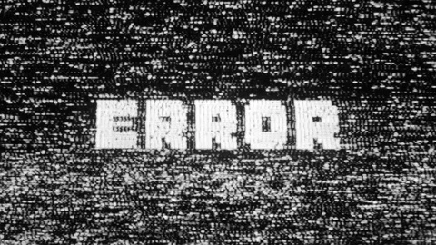 Error Text VHS Overlay Analogue Digital ... | Stock Video | Pond5