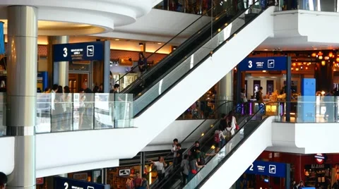 Shopping Centres Mall Business Lapse From Time Stock Video Footage | Royalty Free Shopping ...