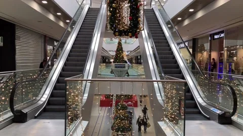 Shopping Center Escalator Stock Footage ~ Royalty Free Stock Videos | Pond5