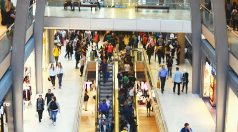 Shopping Center Escalator Stock Footage ~ Royalty Free Stock Videos | Pond5