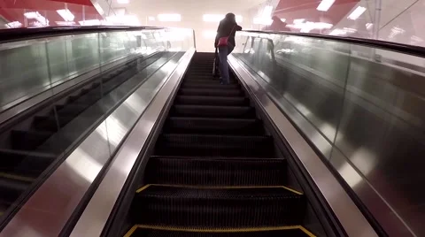Escalators inside Target store at Metrop... | Stock Video | Pond5