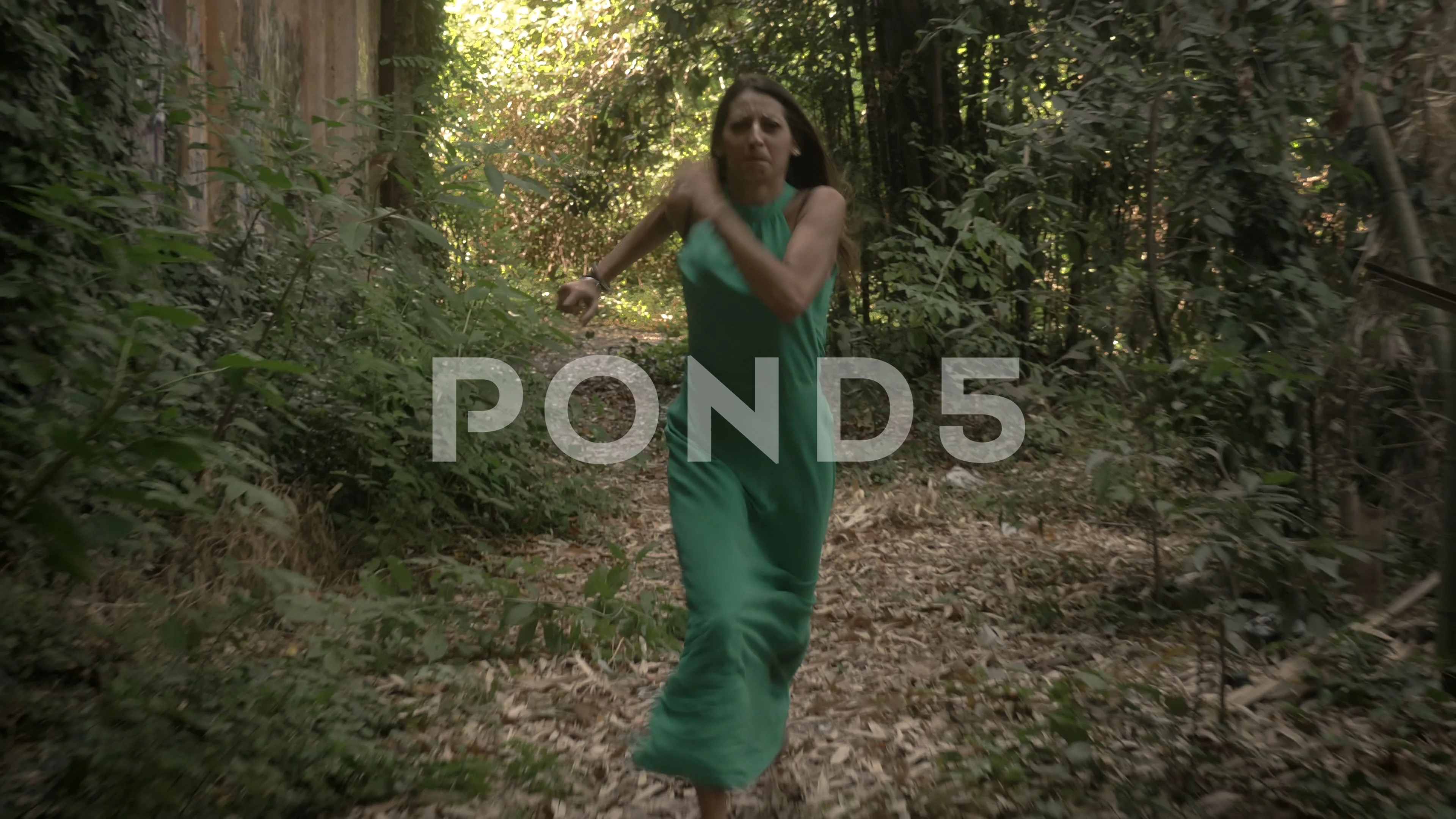 Girl Running Escaping