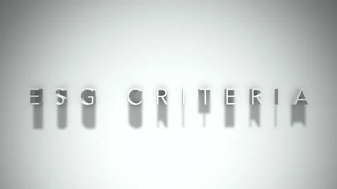 esg criteria 3D title animation with sha... | Stock Video | Pond5