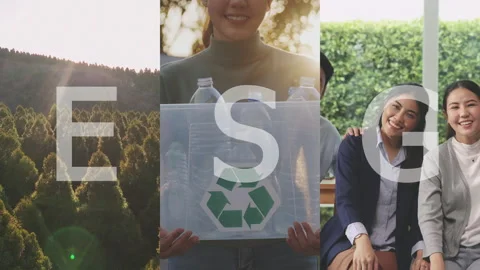 ESG ethical SME business collage for go ... | Stock Video | Pond5