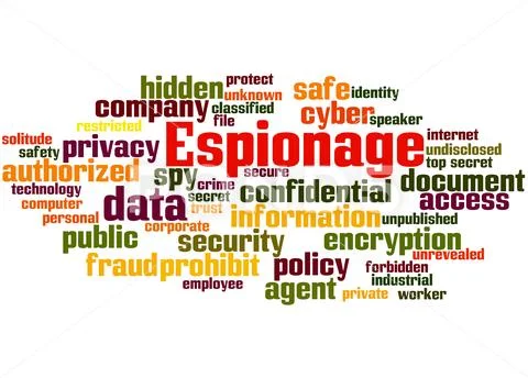Espionage, word cloud concept: Graphic #75856757