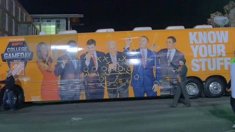 ESPN College Gameday Bus in Pullman, WA | Stock Video | Pond5