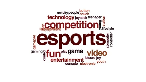 Esports animated word cloud, text design... | Stock Video | Pond5
