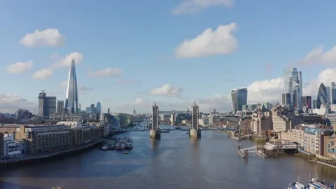 Establishing Aerial dolly forward rising... | Stock Video | Pond5