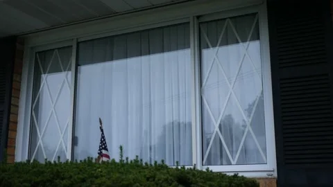 An Establishing Shot of a Bay Window wit... | Stock Video | Pond5