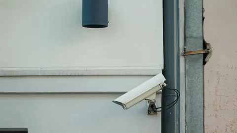 Establishing Shot of a Modern CCTV Camer... | Stock Video | Pond5