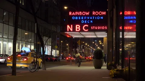 Establishing shot of the NBC studios at ... | Stock Video | Pond5