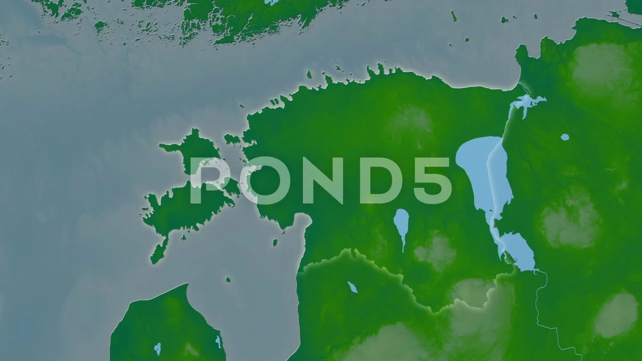 Estonia Physical Map