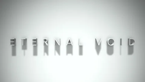 eternal void 3D title animation white te... | Stock Video | Pond5