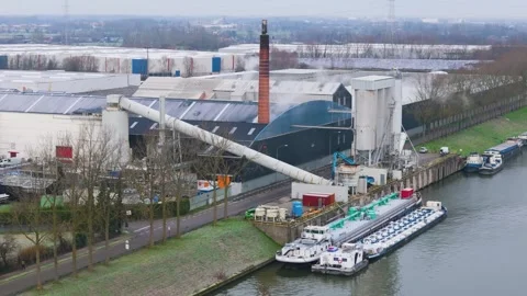 etex eternit production facility kapelle... | Stock Video | Pond5