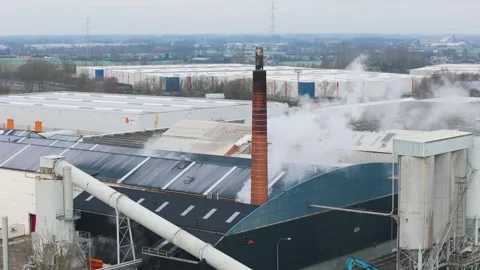 etex eternit production facility manufac... | Stock Video | Pond5