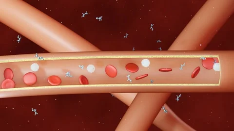 Ethanol absorption inside of blood vesse... | Stock Video | Pond5