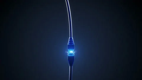 Plug In Ethernet Cable Stock Footage ~ Royalty Free Stock Videos | Pond5