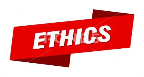 Ethics banner template. ethics ribbon label sign: Royalty Free #127532886