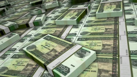 Ethiopia Birr money banknote pack loop a... | Stock Video | Pond5