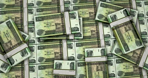 Ethiopia Birr money banknotes packs surf... | Stock Video | Pond5