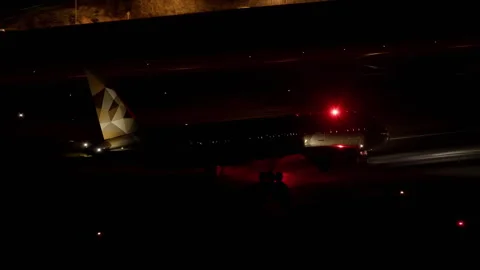 Airplane Cockpit Night Stock Video Footage | Royalty Free Airplane ...