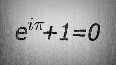 Eulers identity formula in scrible paper... | Stock Video | Pond5