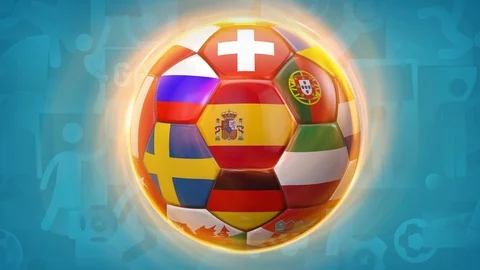 Euro 2020 Football Video Animation | Stock Video | Pond5