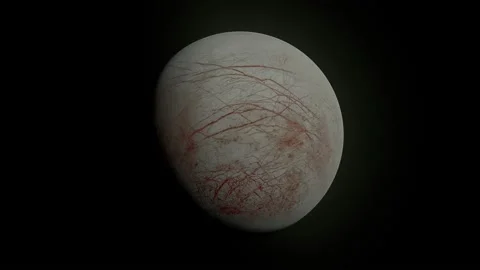 Europa - Jupiter's Icy Moon | Stock Video | Pond5