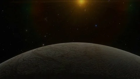 Europa Moon Ice Ocean Surface | Stock Video | Pond5