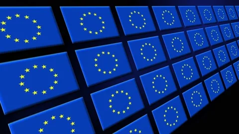 Europe EU European Union Flag Animated B... | Stock Video | Pond5