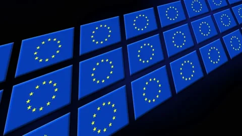 Europe EU European Union Flag Animated B... | Stock Video | Pond5