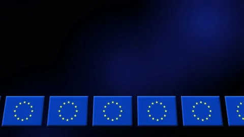 Europe EU European Union Flag Animated B... | Stock Video | Pond5