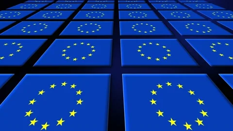 Europe EU European Union Flag Animated B... | Stock Video | Pond5