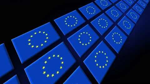 Europe EU European Union Flag Animated B... | Stock Video | Pond5