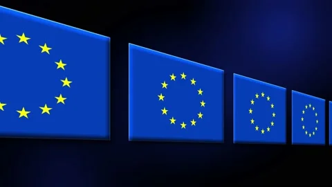 Europe EU European Union Flag Animated B... | Stock Video | Pond5