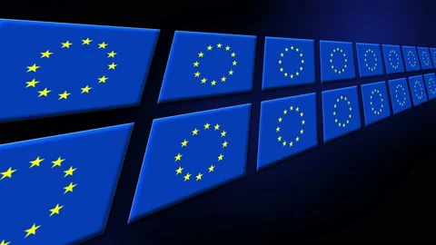 Europe EU European Union Flag Animated B... | Stock Video | Pond5
