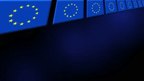 Europe EU European Union Flag Animated B... | Stock Video | Pond5