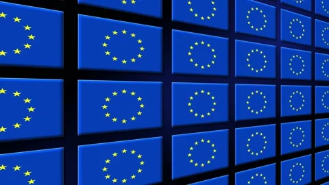 Europe EU European Union Flag Animated B... | Stock Video | Pond5