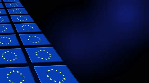 Europe EU European Union Flag Animated B... | Stock Video | Pond5