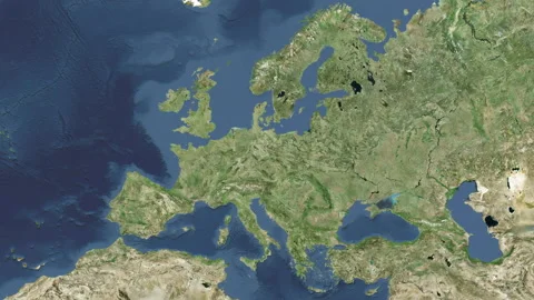 Europe Map Animation Stock Footage ~ Royalty Free Stock Videos | Pond5