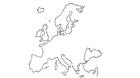 Europe Map Line Drawing Stock Video Footage | Royalty Free Europe Map ...