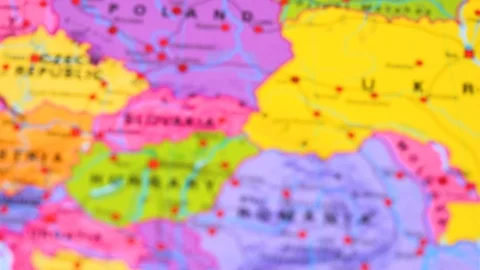 Europe on a political map - zoom-in - cl... | Stock Video | Pond5