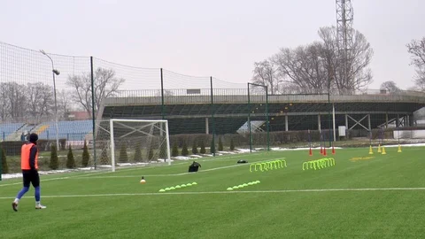 European football, Soccer workout, train... | Stock Video | Pond5